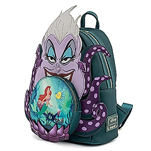 Loungefly Disney Villains Scene Ursula Crystal Ball Womens Double Strap Shoulder Bag Purse