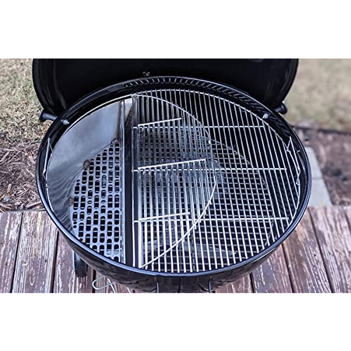 Slow 'N Sear SnS Grills 26" Stainless Steel Hinged Replacement Charcoal Cooking Grate