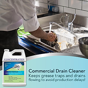 Black Diamond Stoneworks GET SERIOUS Grease Trap Treatment. Commercial Enzyme Drain Opener, Odor Control, Enzyme for Grease Trap Cleaner, and Maintenance. Eliminates Build-Up, Odor, and drain grease.
