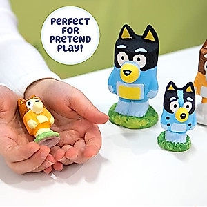 Bluey Paint Your Own Figurines – Ceramic and Bingo Figurines for Kids to Paint – Fun Painting Kit – Creative Toys for Kids, Great for Birthday Parties & Sleepovers,Multi