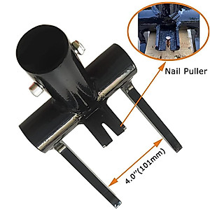 Pallet Buster with Nail Puller- NO HANDLE Wrecking Pry Bar for Breaking Pallets, Industrial Breaker for Removing or Tearing Down Woods, Black