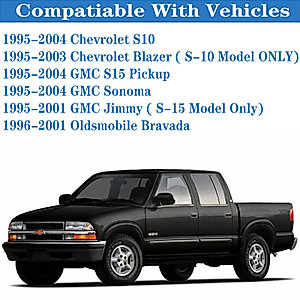 JSDAN 703-265 93356553 Compatible With 1994-2004 Chevrolet Chevy S10 Door Hinge Pin and Bushing Repair Kits 2 Door Pickup Blazer GMC S15 Sonoma Jimmy Oldsmobile Bravada Front Rear Left Right 16PCS