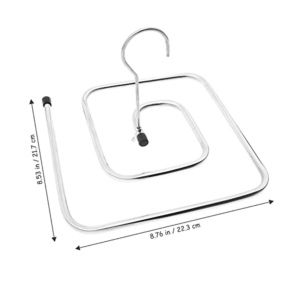 Operitacx 2pcs Spiral Shaped Clothes Drying Rack Stainless Steel Laundry Stand Hanger Quilt Blanket Hanger for Bed Sheet Coverlet Scarf Bath Towel Silver