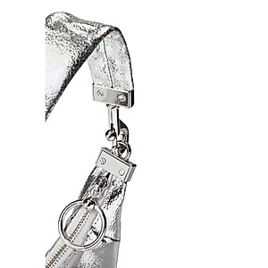 Rebecca Minkoff Mini Croissant Silver One Size