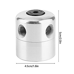 Yasashi Universal Alloy Line Trimmer Head, 2Pcs/Set Garden Lawn Mover Aluminum Alloy Trimmer Head with Lines Set Replacement Parts