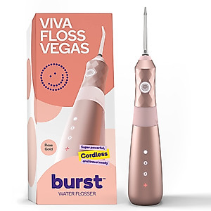 Burst Electric Toothbrush with Water Flosser Bundle, Rose Gold