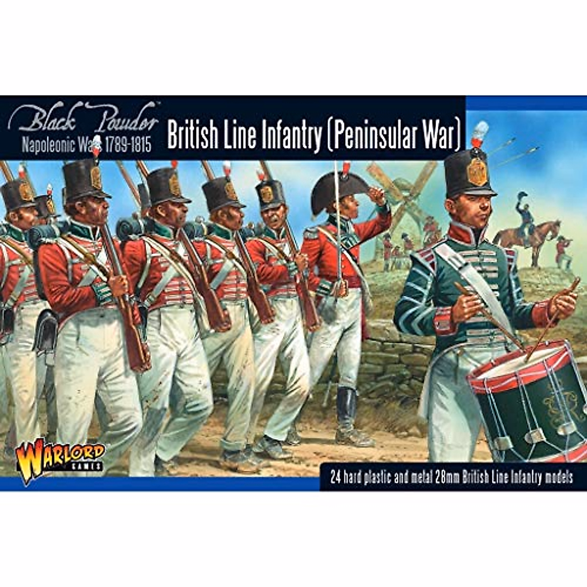 Black Powder British Line Infantry Peninsular War Military Wargaming Plastic Model Kit