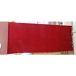 Mybecca Persian RED Carpet Aisle Runner 2 x 10 ft (1.8ft x 10 ft) 21.6 in x 120 in Color: Dark Red High Class VIP Quality for Parties, Hollywood-Feel Events, Wedding and Ceremony