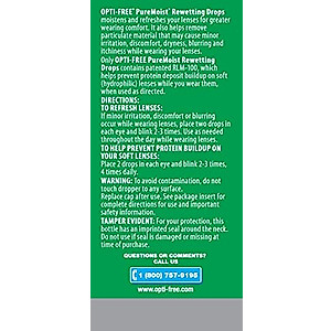 Alcon Opti-Free PureMoist Rewetting Drops 12 ml (Pack of 6)