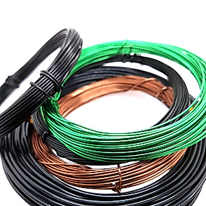 Bonsai Wire for Bonsai Tree Total 164 Feet 5 Rolls 3 Sizes 0.8 mm, 1.0 mm, 1.2 mm and 2.0 mm Aluminum Wire by CRAFT WIRE