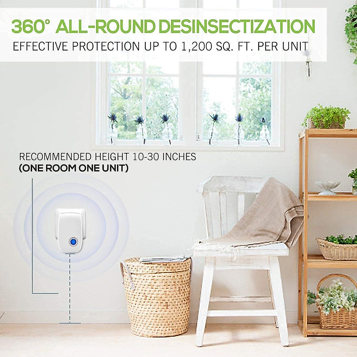 Ultrasonic Pest Control Repellent 6 Packs,Electronic Plug in Sonic Repellent pest Control for Insects Roaches Ant Mice Bugs Mouse Rodents Mosquitoes Spiders