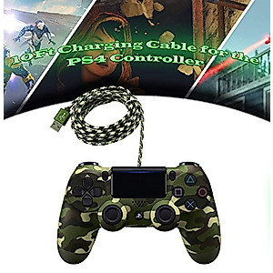 Fast Charger Cable for PS4 Controller-2pack 10ft Extra Long Micro USB Power Charging Cord for Sony Playstation 4,DualShock4,Xbox One,Kindle fire 7/8 Tablet,Samsung Galaxy S7 S6 Edge/J7 J3 Prime Pro.