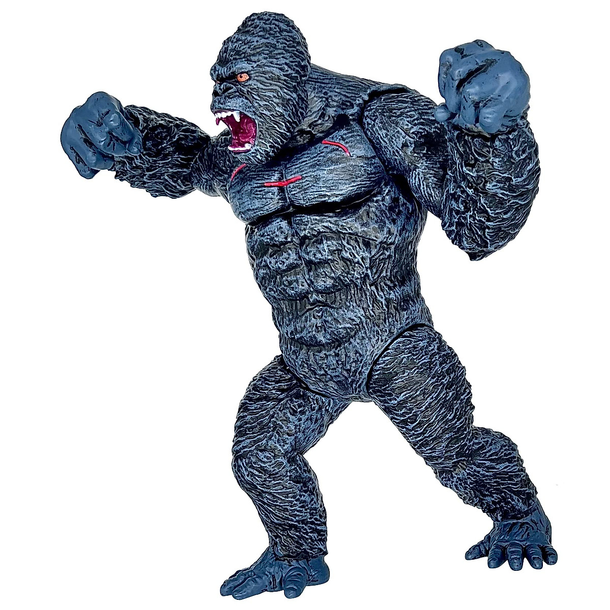TwCare Giant King Kong vs Godzilla Attack Action Figure 11” Movie Series Fight Mode Gorilla Ape Solid Wild, Travel Bag