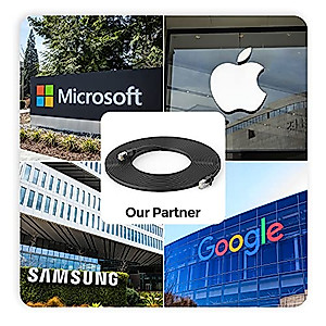 Tiktun Cat 6 Ethernet Cable 6ft, High Speed Ethernet Cord, Slim LAN Cable with RJ45, Weatherproof Flat Internet Network Patch Cord, Black