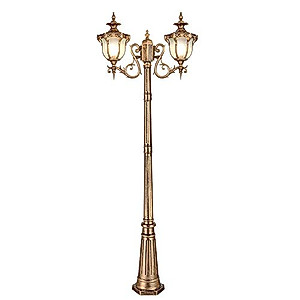 ZZYJYALG E27 European Home Garden High Rod Light Outdoor Waterproof Community School Lawn Street Lantern Light Hotel Villa Garden Park Column Light Landscape Lamp