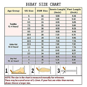 IGBAY White Sneakers Shoes for Toddlers Boys Girls Cheer Shoes Kids Shoes for Running and Athletic Sizes 12.5 Little Kid