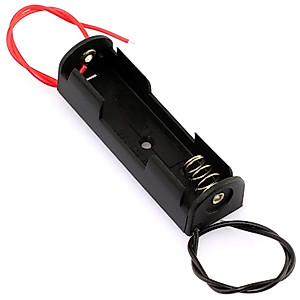 E-outstanding 10PCS Single AA Battery Holder Case with Wire Connections Black 1.5V