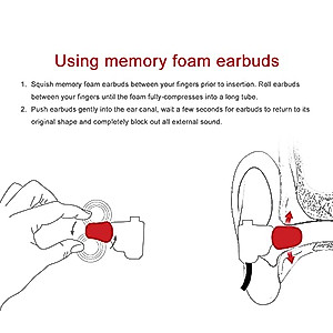 Super Soft Ear Plug 3pairs T400/t500(l m s) 4.9mm Caliber Ear Pads/Memory Ear Plug Foam Eartips,Soundproof Soft Sponge Silicone Ear Plugs for in-Ear Headphones Ear Tips Sponge Pads Accessories (Blue)