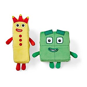 Learning Resources Numberblocks Three and Four Playful Pals, Cuddly Numberblocks Three and Four Plush Toys, Numberblocks Plush Girls and Boys, Soft Toys for Toddlers 1-3, Ages 18 Months+