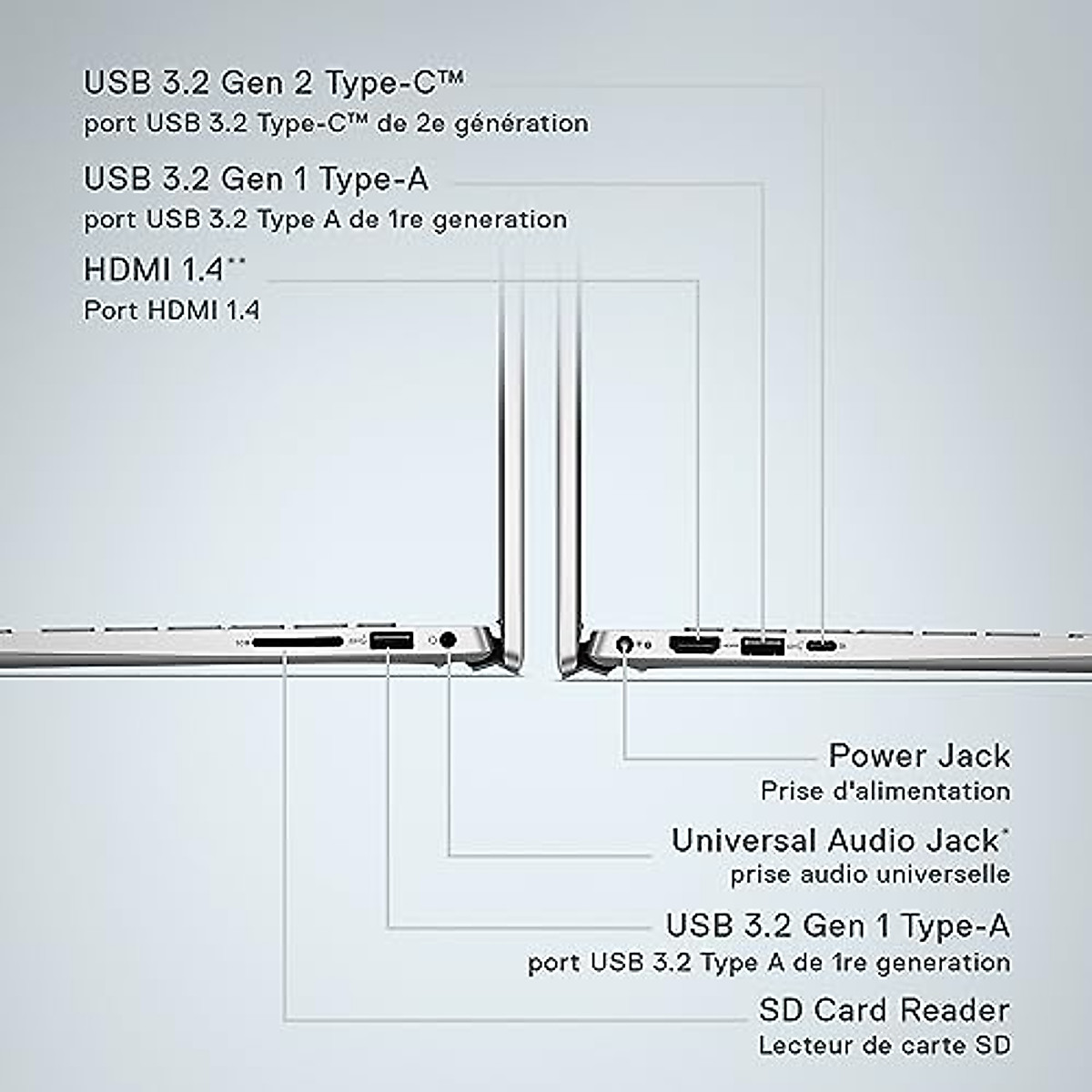 Dell Inspiron 16 5635 Laptop - AMD Ryzen 7-7730U, QHD 16 inch, 16GB LPDDR4x RAM, 1TB SSD, AMD Radeon Graphics, Windows 11 Home, 1 Year Premium Support - Platinum Silver