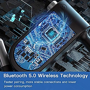 Bluetooth Headphones Linpa World Wireless Earbuds for Sports 54hours Playtime with Charging case