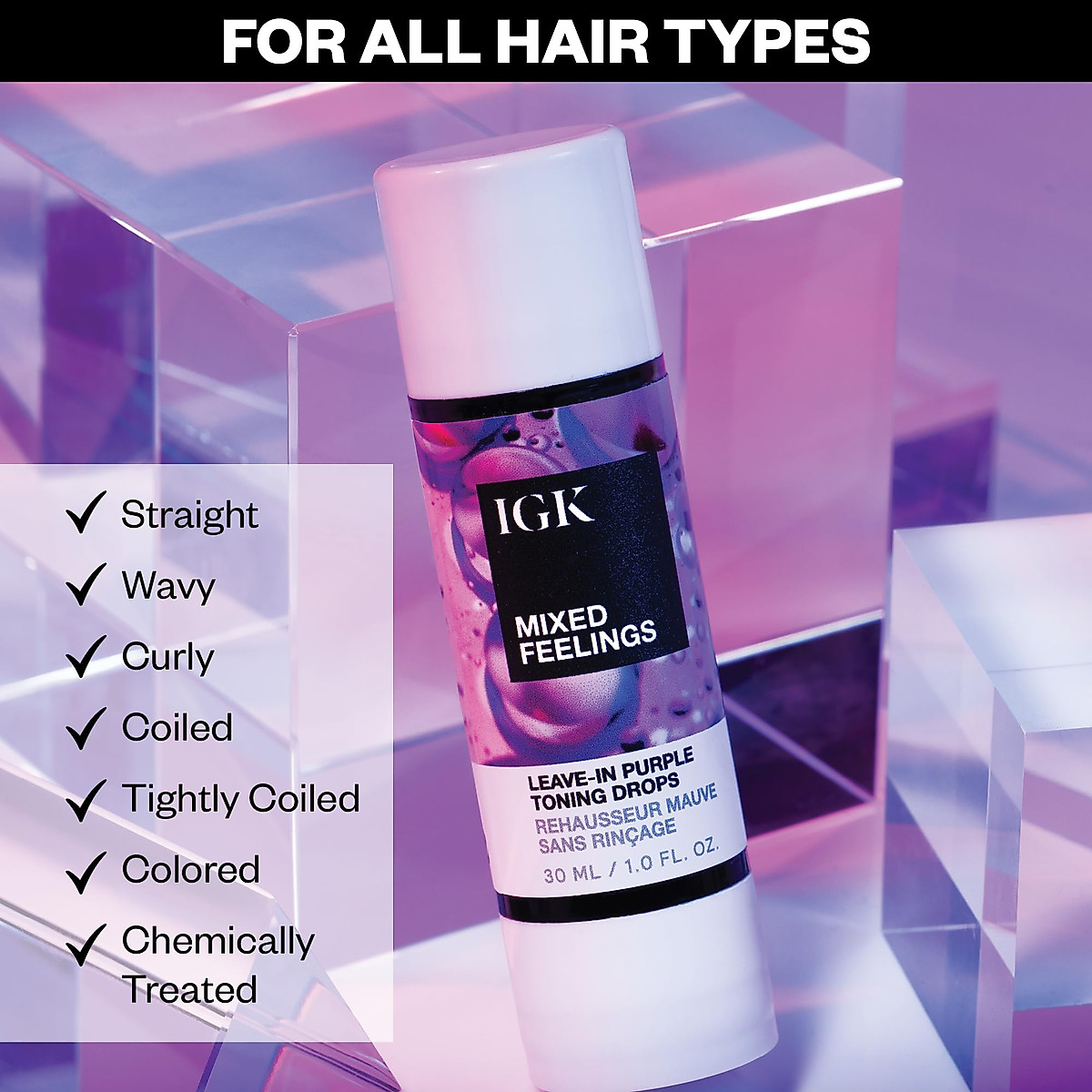 IGK Mixed Feelings Leave-In Blonde Toning Drops 30 ml / 1 oz