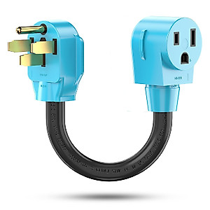 CircleCord Welder Adapter Cord and UL Listed 50 Amp 15 Feet RV/EV Extension Cord