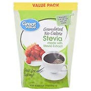 Great Value Granulated No Calorie Stevia Value Pack, 19.4 oz (pack of 3)