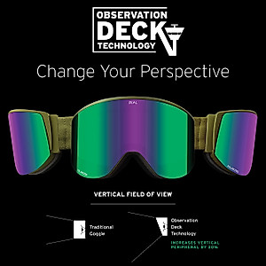 Zeal Optics Beacon ODT Snow Goggle, Wildwood/Dark Grey, Medium