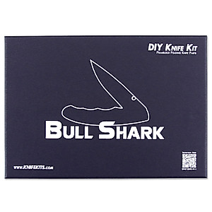 EZSMITH Bull Shark Knife Kit - Framelock Folding Knife Design - (All Parts Included) - (with Bubinga Wood Handles) - (Gift Boxed) - (USA Design)