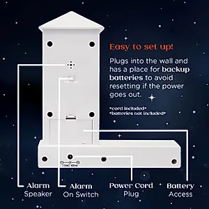 It's About Time Stoplight Sleep Enhancing Alarm Clock for Kids (Girl Car Clock)