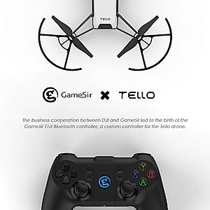 GameSir T1d Bluetooth Controller for DJI Tello Drone iOS 9.0+ Android 4.4+ Remote Controller Joystick with a Micro-USB for Charging, 600 mAh Built-in Battery