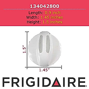 Frigidaire 134042800 Rotary Knob, White