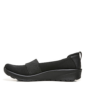BZees Womens Gracie Slip On Black 7 W
