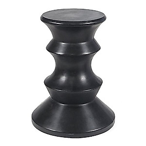 Christopher Knight Home Alfreda Indoor 22" Light-Weight Concrete Side Table, Black