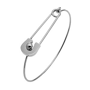 AOCHEE Fashion Safety Pin Hook Bangle Bracelet Classic 3 Colors Simple Love Bracelet