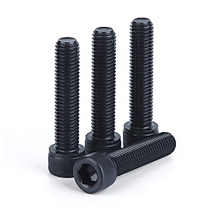 30 Pcs M6-1 x 30mm Hex Socket Head Cap Screws, 12.9 Grade Alloy Steel, Allen Socket Drive, Black Oxide Finish, Machine Thread，Full Thread （30 Pcs M6-1 x 30mm）