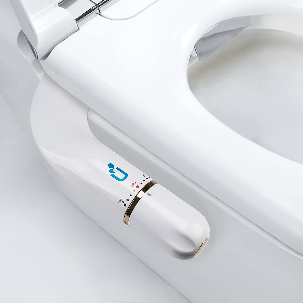 Bidet Attachment for Toilet, Bidet Attachment with Dual Nozzles, Non-Electric Dual Nozzle for Frontal & Rear Wash