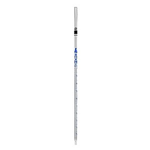 EISCO Serological Pipette, 2ml - Class A, Tolerance ±0.010ml Blue Graduations Color Code, Black Calibrated for Delivery to Jet Borosilicate Glass- Eisco Labs