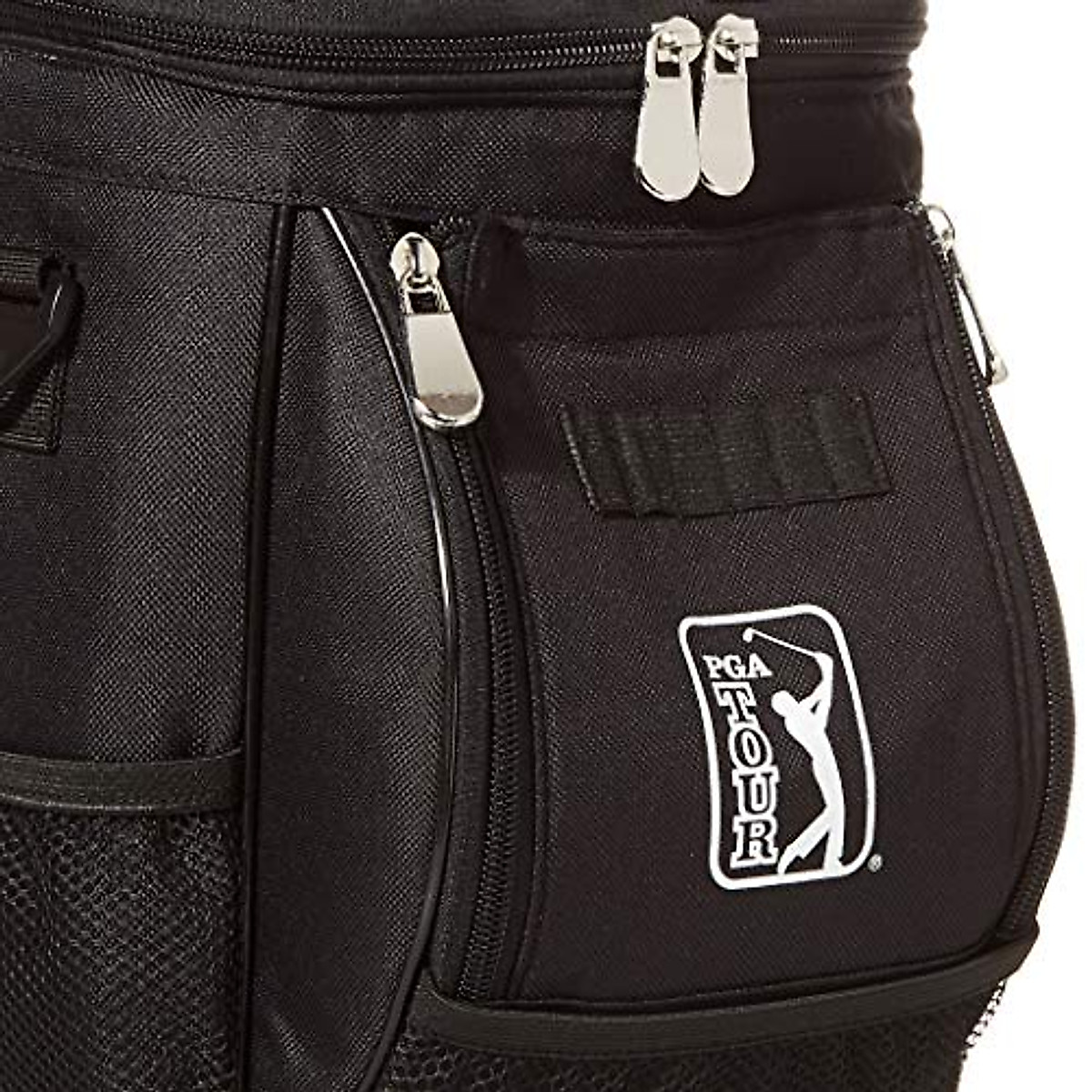 PGA Tour Unisex 10 Can Insulated Golf Cooler Bag, Black, One Size