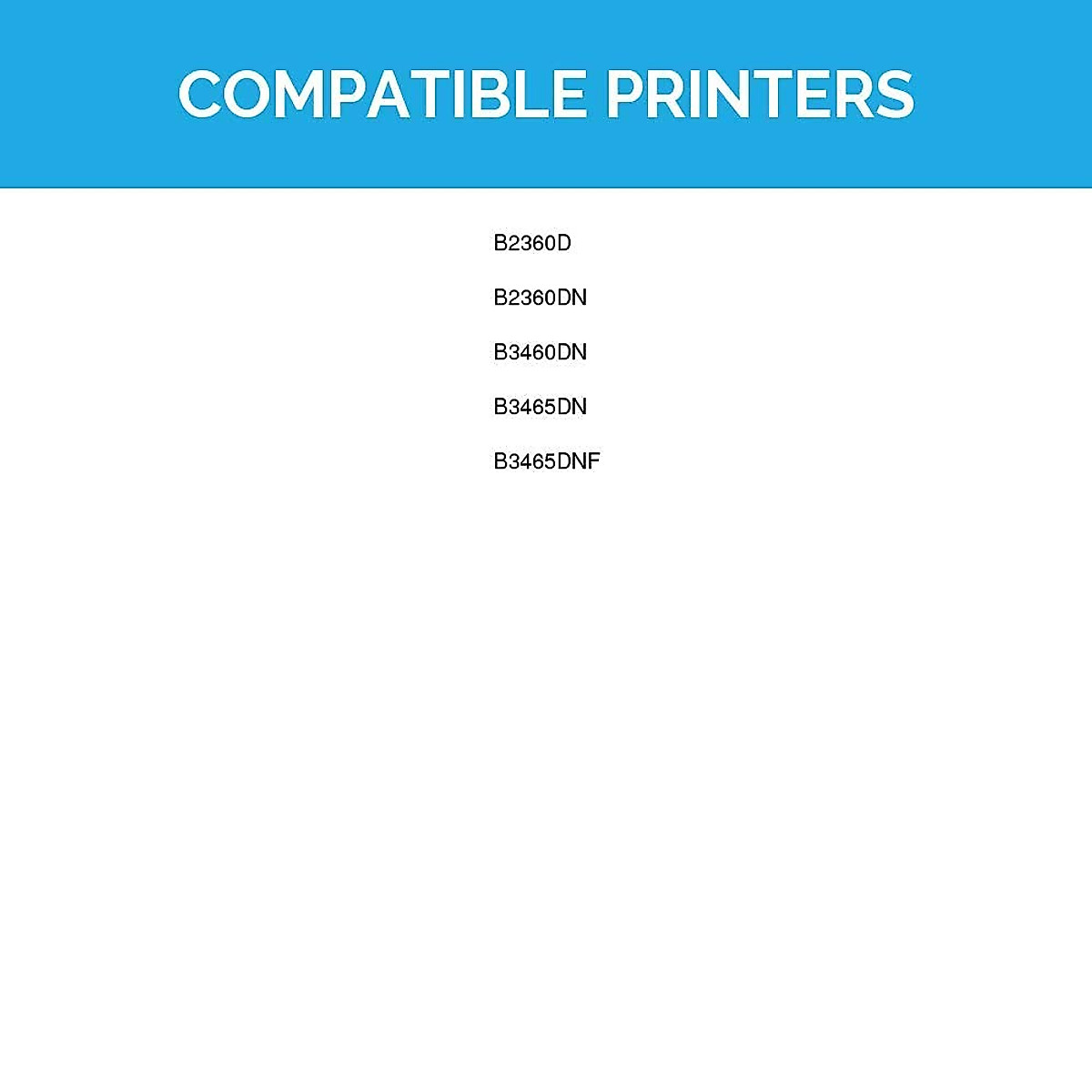 LD Products Compatible Toner Cartridge Replacement for Dell 331-9803 RGCN6 (Black) for use in Dell Laser: B2360d, B2360dn, B3460dn, B3465dn & B3465dnf