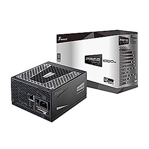 Seasonic PRIME 1000 Titanium SSR-1000TR 1000W 80+ Titanium ATX12V & EPS12V Full Modular 135mm FDB Fan Power On Self Tester 12 Year Warranty Power Supply