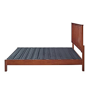 Decoro Walnut Color Wood Bed, Cal King