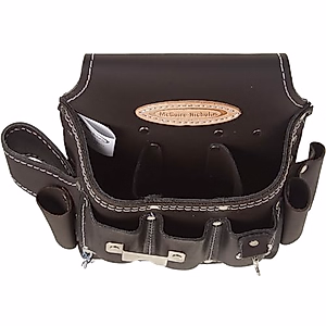 McGuire-Nicholas 526-CC Brown Professional Electrician'S Pouch, oil tanned leather