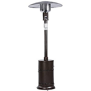 Outdoor Patio Heater, Steel With Bronze Finish, 40,000-BTU