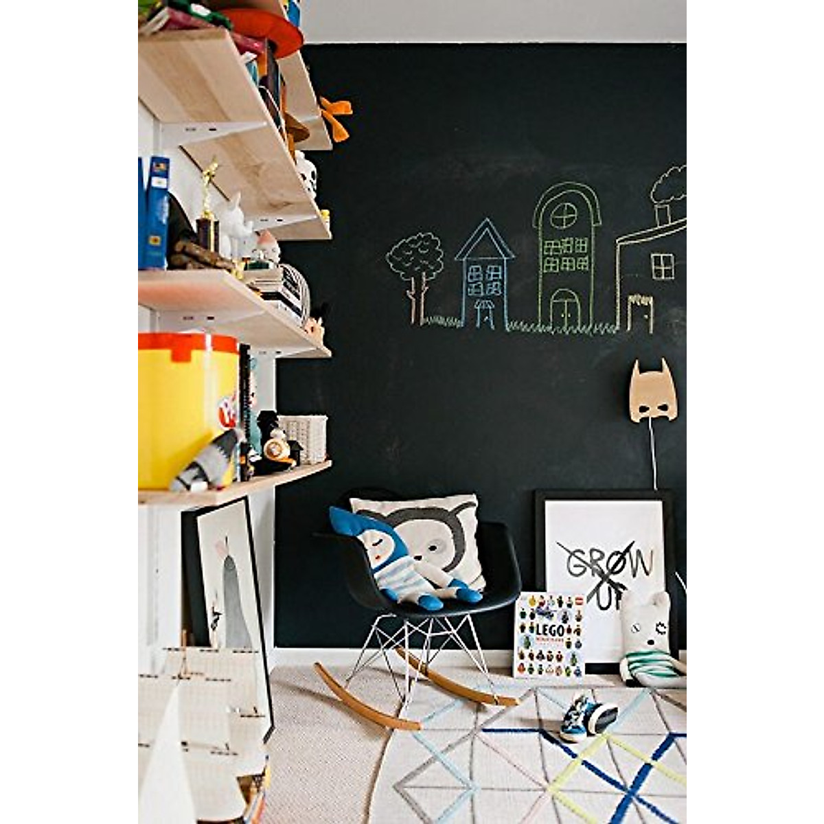 2xhome EMRocker(Black) Rocking Chair