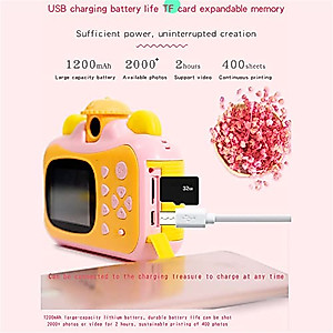 certainPL Kids Printer Camera,2.4-inch Selfie Camera Printing 1200 mAh HD IPS Screen Digital Toy Camera for Toddlers Childrens Boys Girls Christmas Birthday Gifts (Blue)