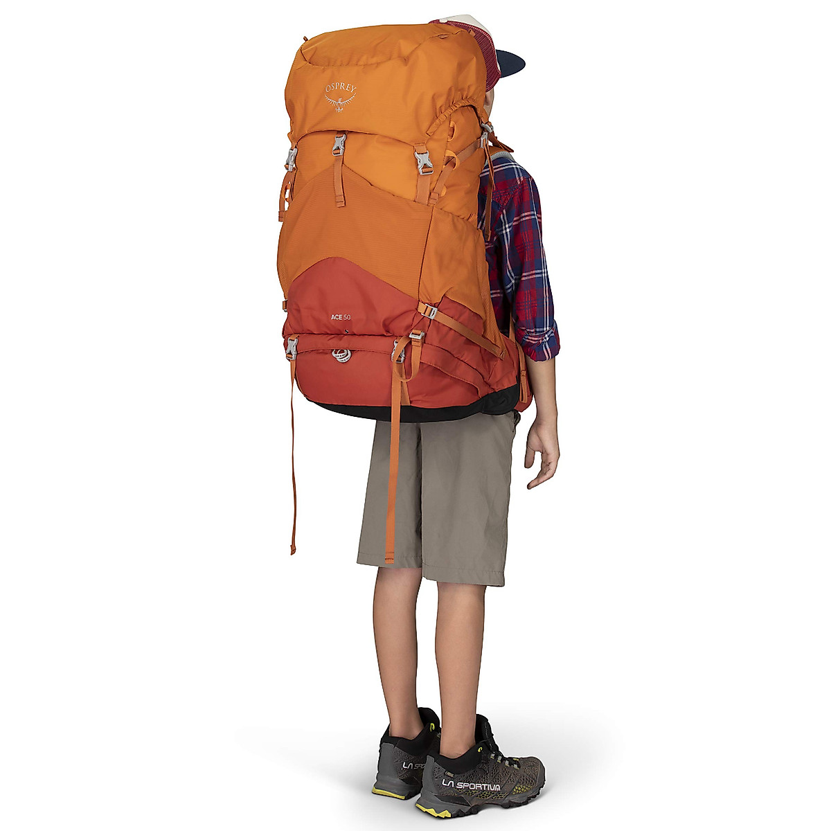 Osprey Ace 50 Kid's Backpacking Backpack , Orange Sunset