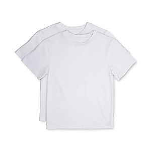 Calvin Klein Boy's 2 Pack Crewneck T-Shirt Undershirts
