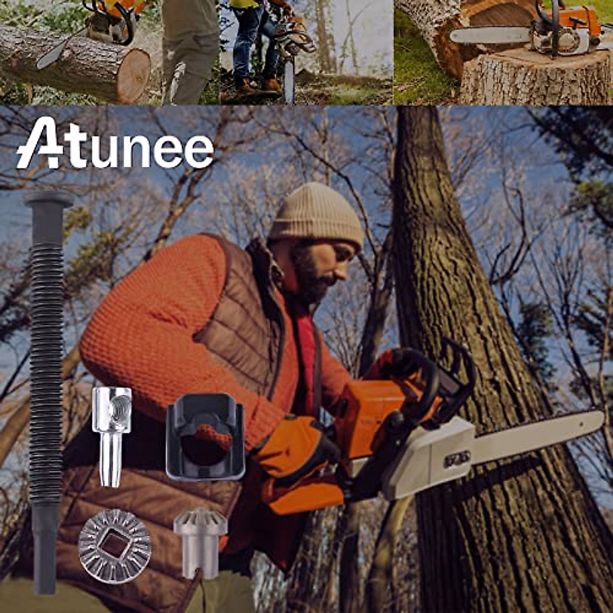 Atunee Chain Bar Tensioner Adjuster Kit for Echo CS-400 cs400 CS-450 Chainsaws Replaces V651000001 V651000011 V203000110 C309000030 V355000800